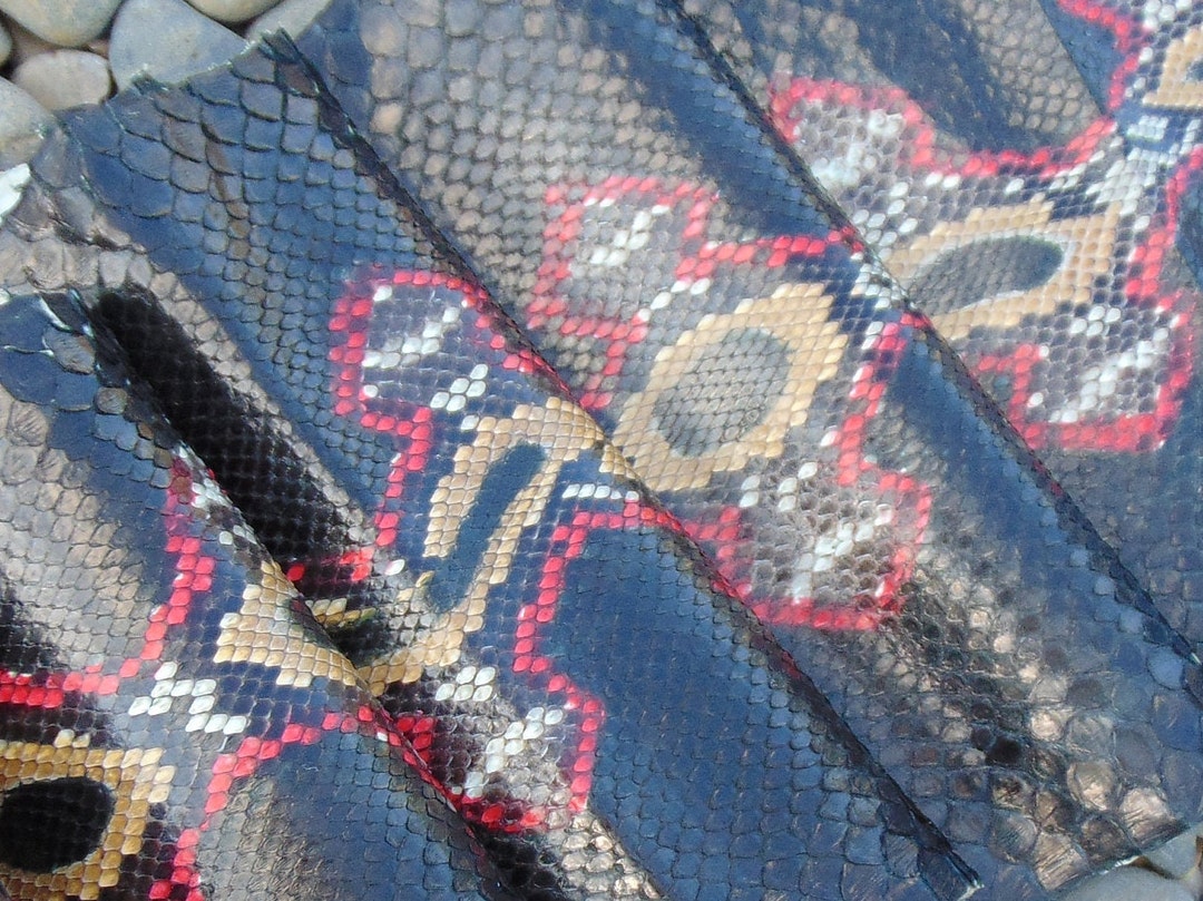 118 Inch Genuine Python Snake Skin Hide Real Leather Make Bags Jackets ...