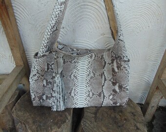 Snake Skin Hobo Bag - Etsy