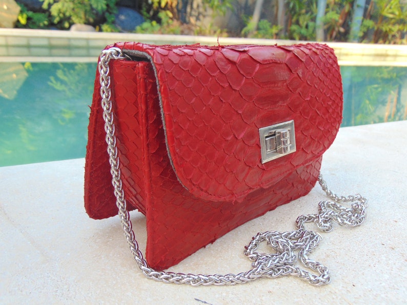 Genuine Python Bag Snakeskin Handbag Purse Real Snake Skin Bag - Etsy