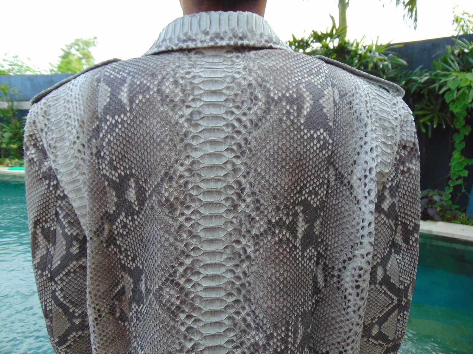 Genuine Snake Skin Handmade Men Motorbike Jacket Customs Made - Etsy
