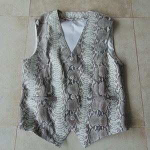 Genuine Snake Skin Handmade Men Vest Jacket Customs Made Order First ...