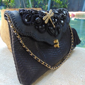 Genuine Python Bag Snakeskin Bag Handbag Purse Real Snake Skin Bag ...