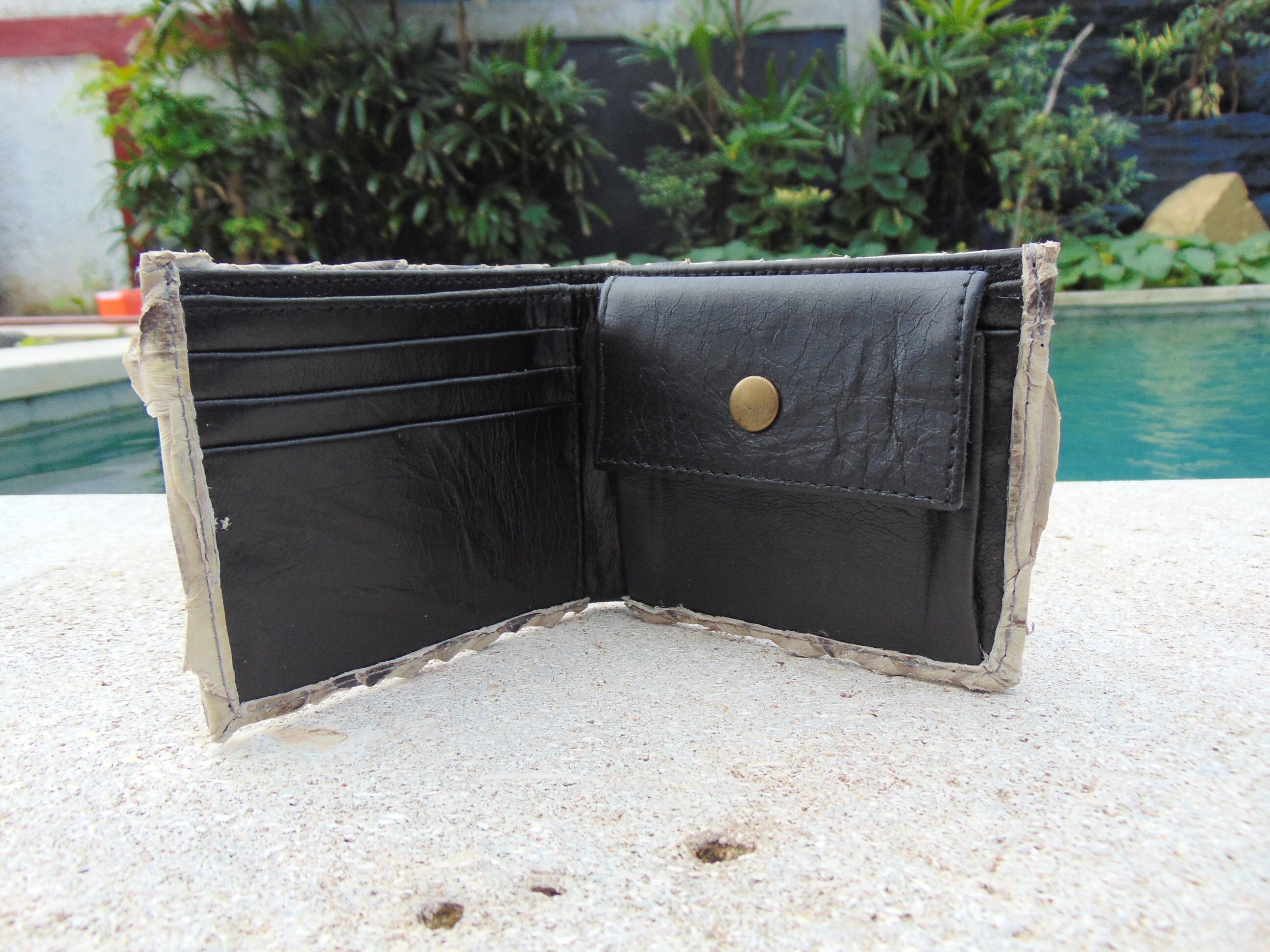 Men Genuine KING python snakeskin wallet bi fold wallet snake | Etsy