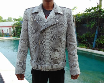 Snake Skin Jacket Men - Etsy