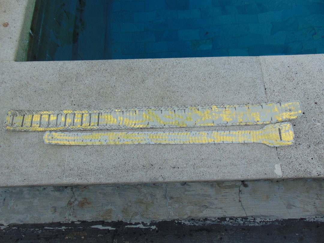 Genuine Cobra Snakeskin Guitar Strap Handmade Both Side Cobra Snake ...