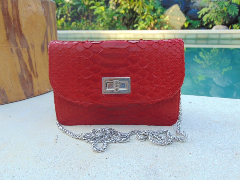 Genuine Python Bag Snakeskin Handbag Purse Real Snake Skin Bag - Etsy