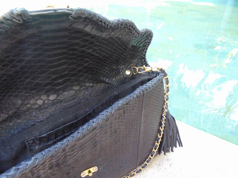 Genuine Python Bag Snakeskin Bag Handbag Purse Real Snake Skin - Etsy