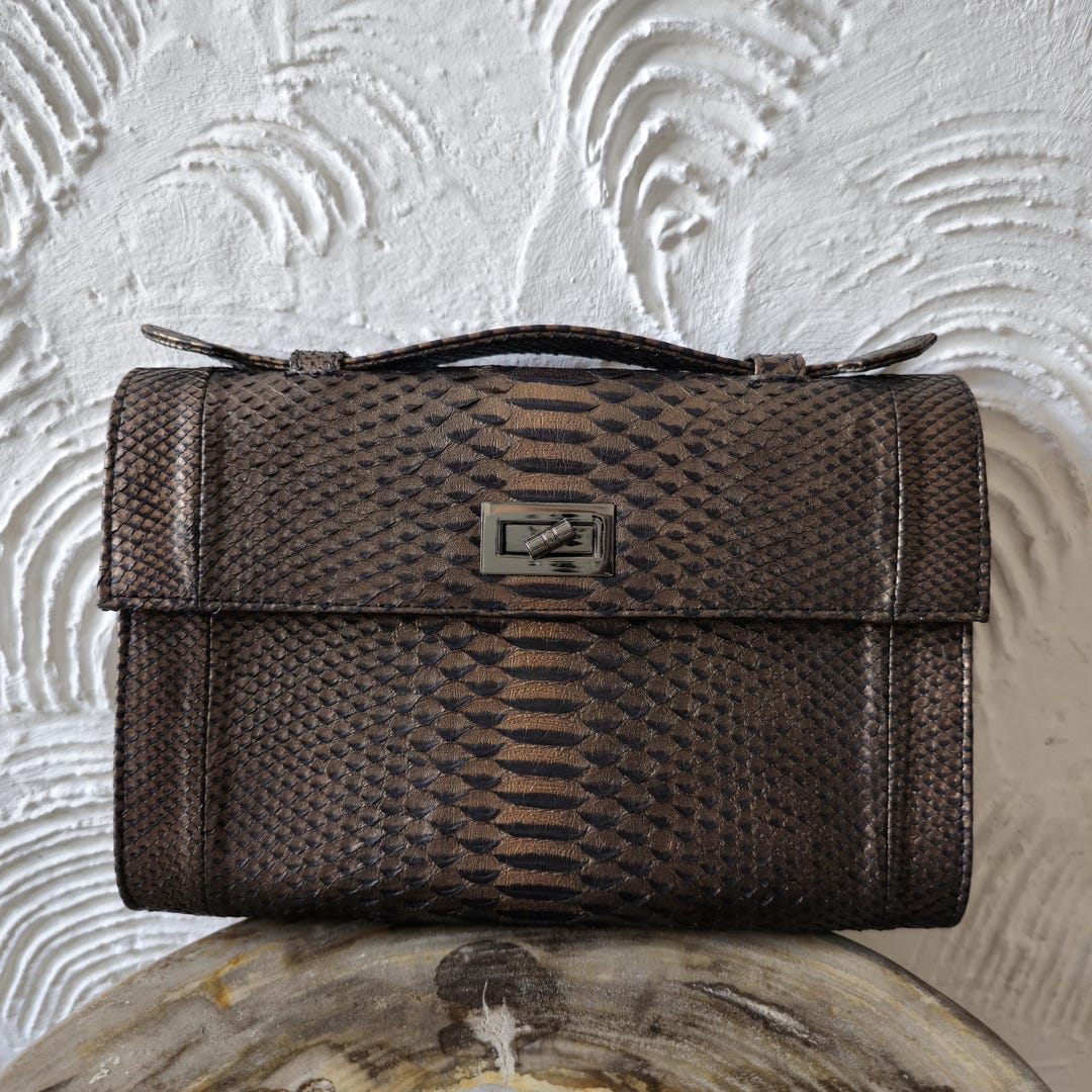 Python Bag, Snakeskin Purse, Python Purse, Python Handbag, Gift for Her ...