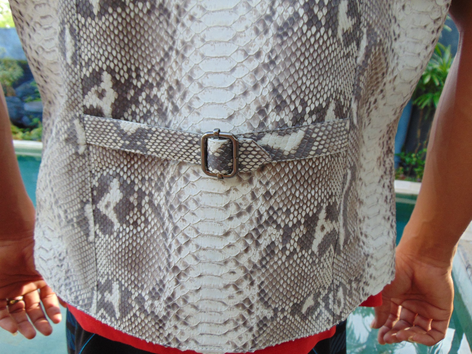 Genuine Snake Skin Handmade Men Vest Jacket Customs Made Order First ...