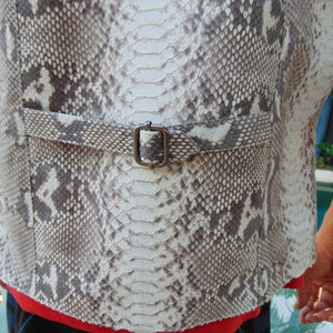 Genuine Snake Skin Handmade Men Vest Jacket Customs Made Order First ...