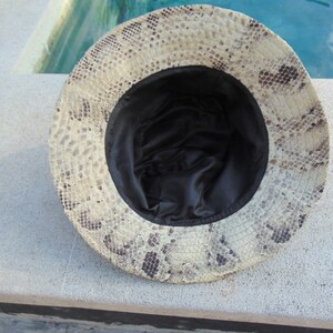 Real Python Snakeskin Cap Luxurious High-end Durable Fashionable Exotic ...