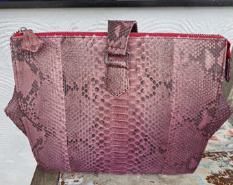 Handmade Genuine Python Snakeskin Shopping Bag Handbag Purse Real Snake ...