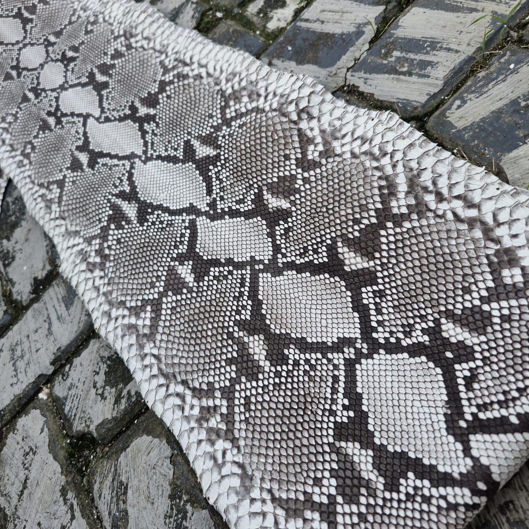 Genuine Python Snake Skin Hide: Reticulated Leather for Bags, Jackets ...