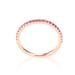 Ruby French Setting Band Ring 9K Rose Gold Ruby Eternity - Etsy