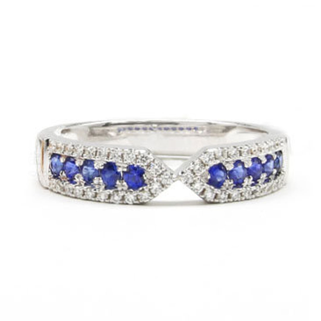 Tanzanite Band Ring Natural AA Tanzanite Wedding Band Ring 14K Arrow ...