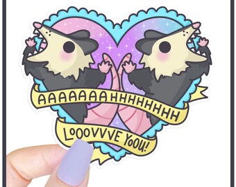 May I Bite Your Ankles Party Possum Waterproof Sticker - Etsy