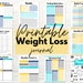 Weight Loss Journal Ideas Including Weight Loss Chart, Workout Planner ...