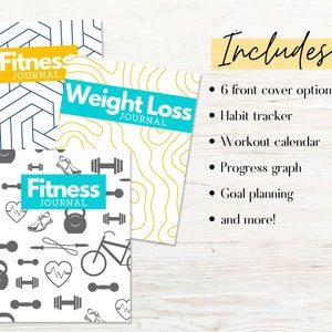 Weight Loss Journal Ideas Including Weight Loss Chart, Workout Planner ...