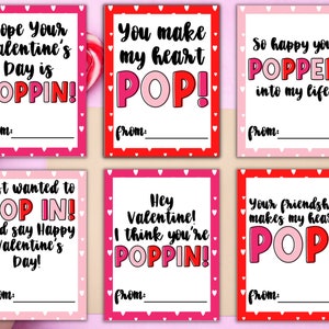 Pop It Valentine Printable, Pop It Valentine Cards, Pop It Valentine ...