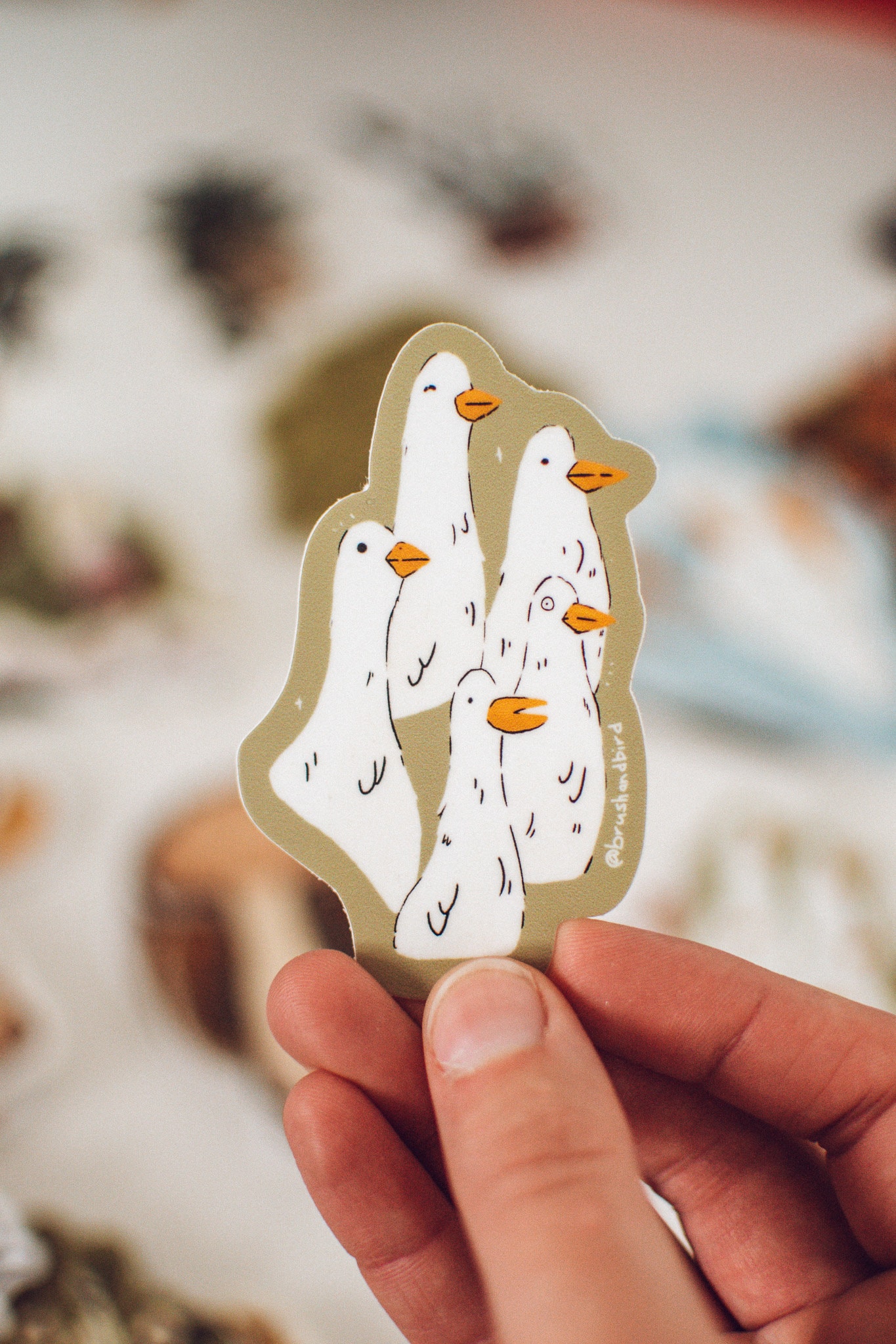 Cute Duck Sticker Funny Ducks Bird Sticker Wildlife - Etsy