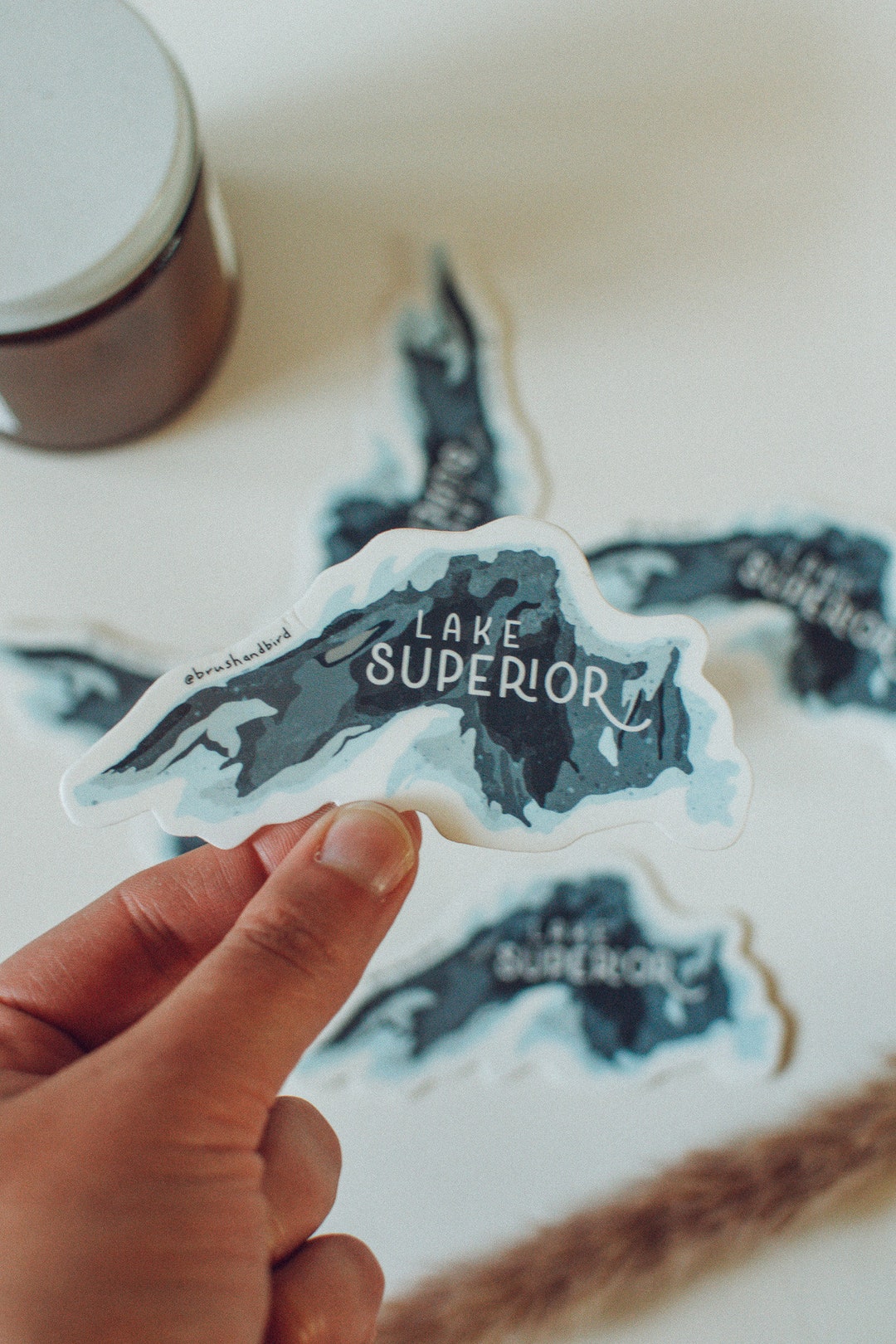 Lake Superior Sticker Great Lakes Sticker, Waterproof Vinyl Sticker ...