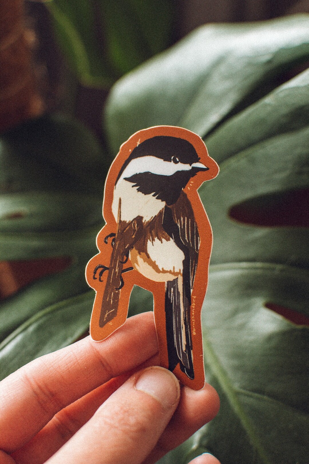 Chickadee Sticker, Bird Sticker, Wildlife Sticker, Woodland Art ...