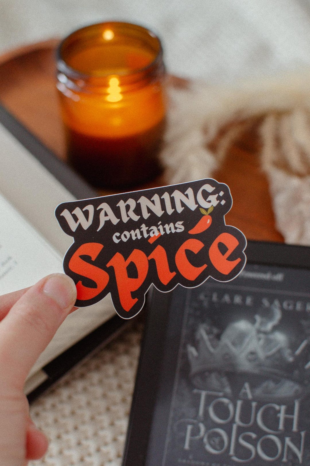 Warning Contains Spice Vinyl Sticker, Smut Lover, Spicy Kindle Sticker ...