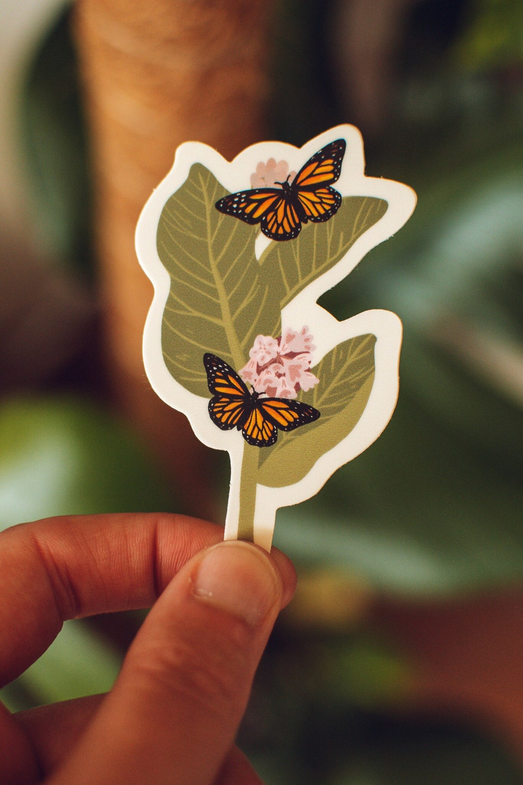 Monarch Butterfly Sticker, Pollinator Sticker, Wildlife Sticker ...