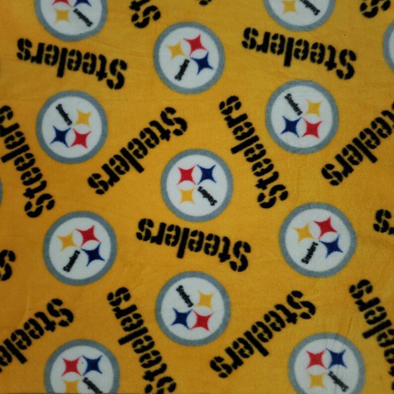 Pittsburgh Steelers Fleece Fabric - Etsy