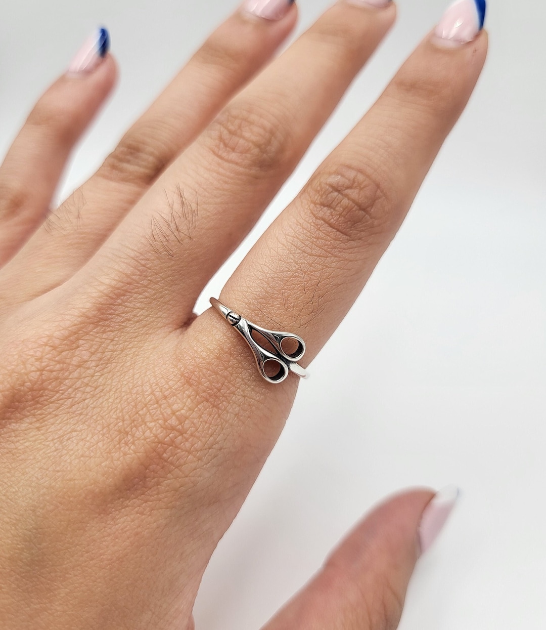 Sterling Silver Scissors Ring Hair Salon Ring Barber Ring - Etsy