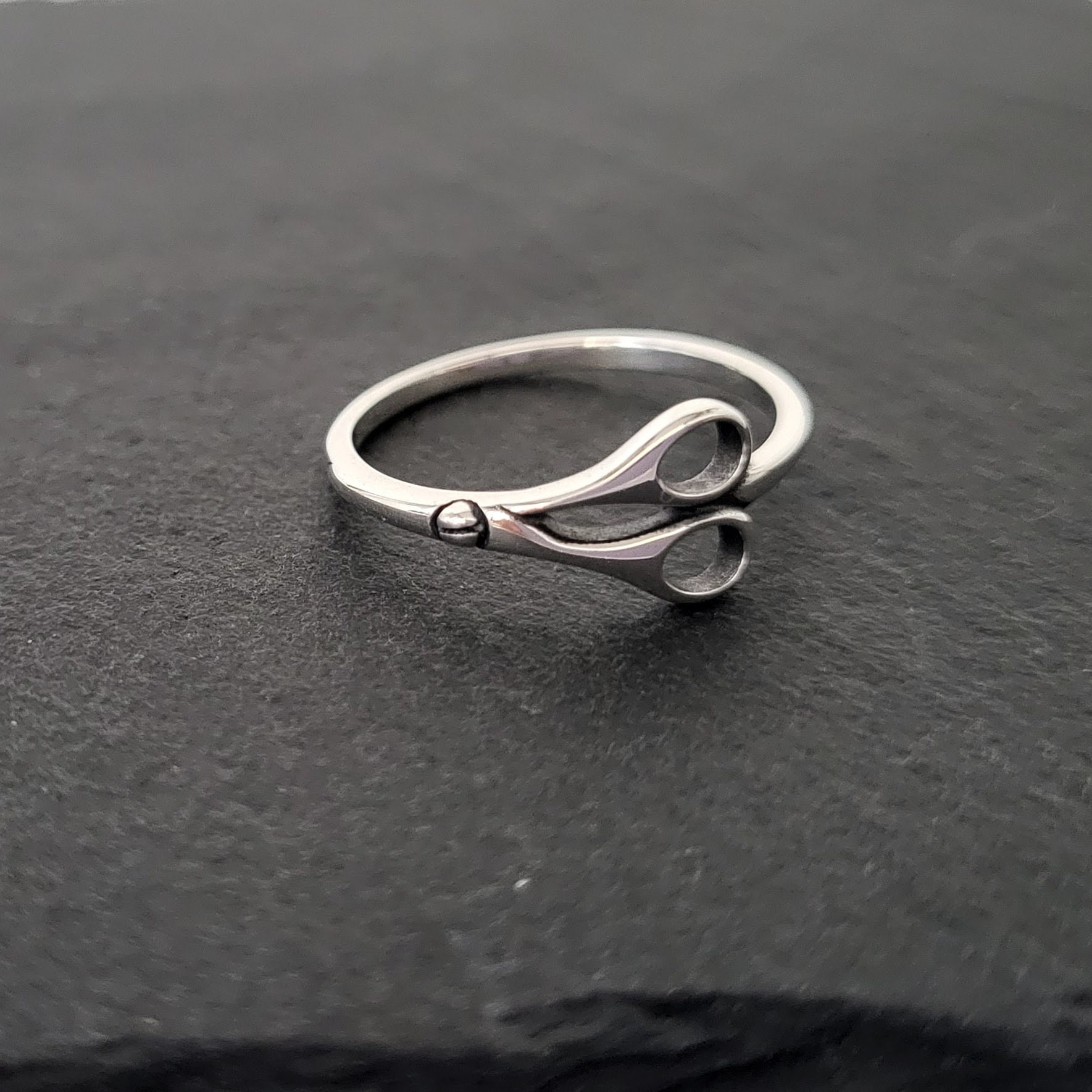 Sterling Silver Scissors Ring Hair Salon Ring Barber Ring - Etsy