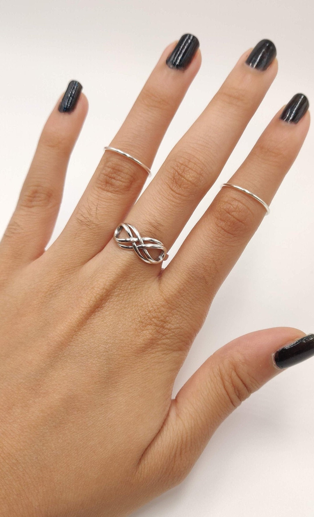 Sterling Silver Double Infinity Ring, Celtic Infinity Ring, Cute ...