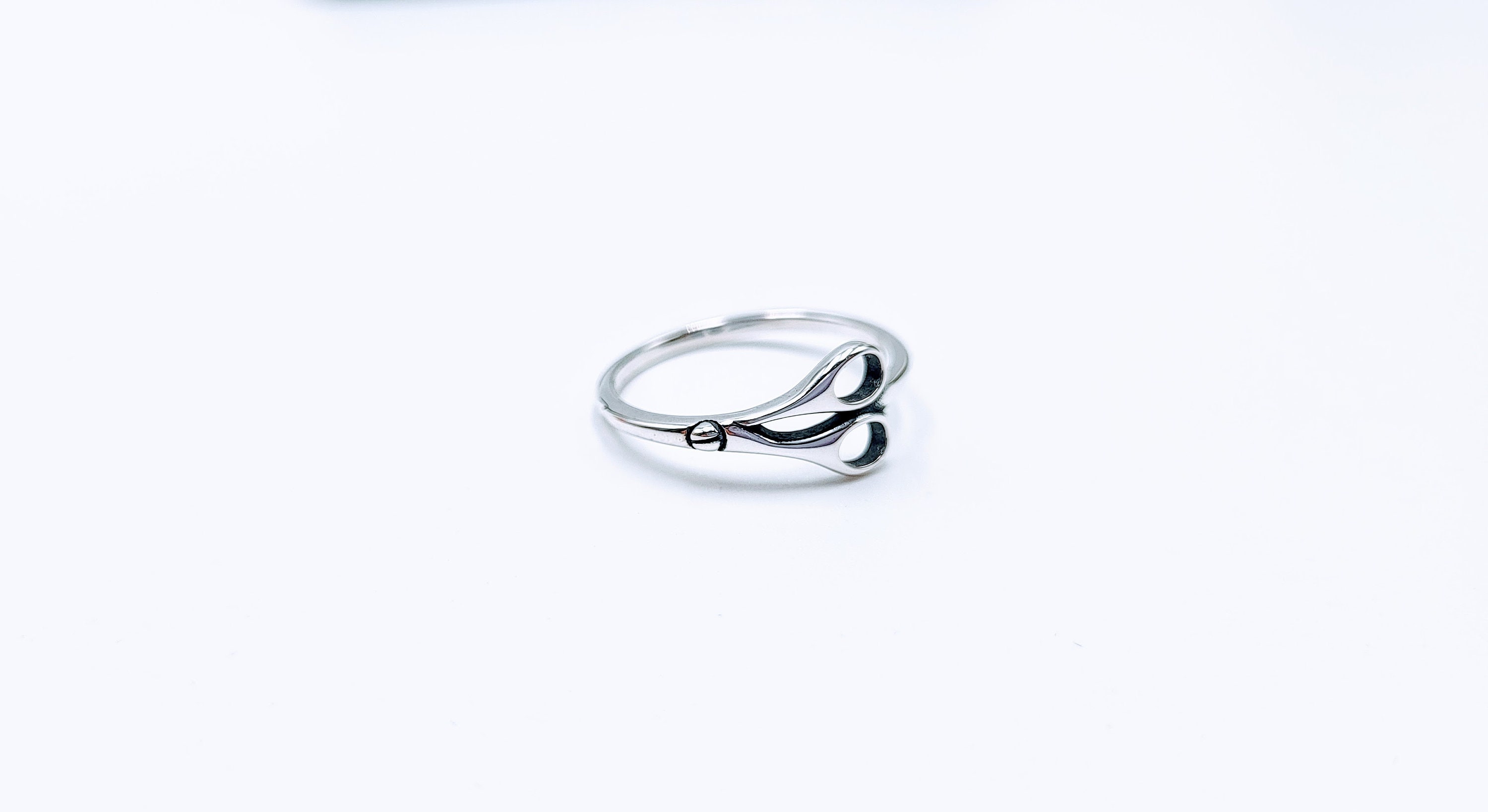 Sterling Silver Scissors Ring Hair Salon Ring Barber Ring - Etsy
