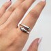 Sterling Silver Love Cuddle Hugging, Wraparound, Friendship Care Ring ...
