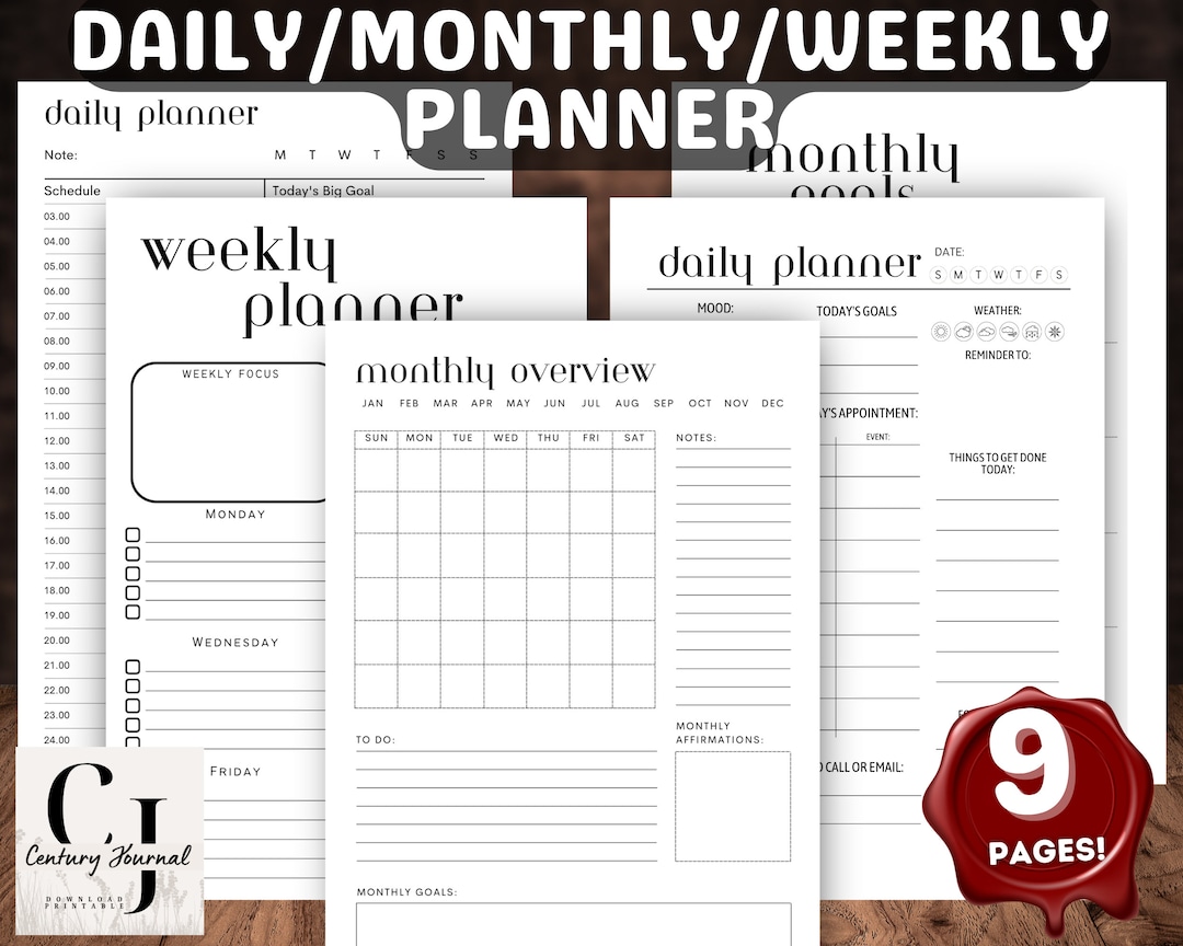 Bullet Planner Starter Pack Printable Journal Pages - Etsy