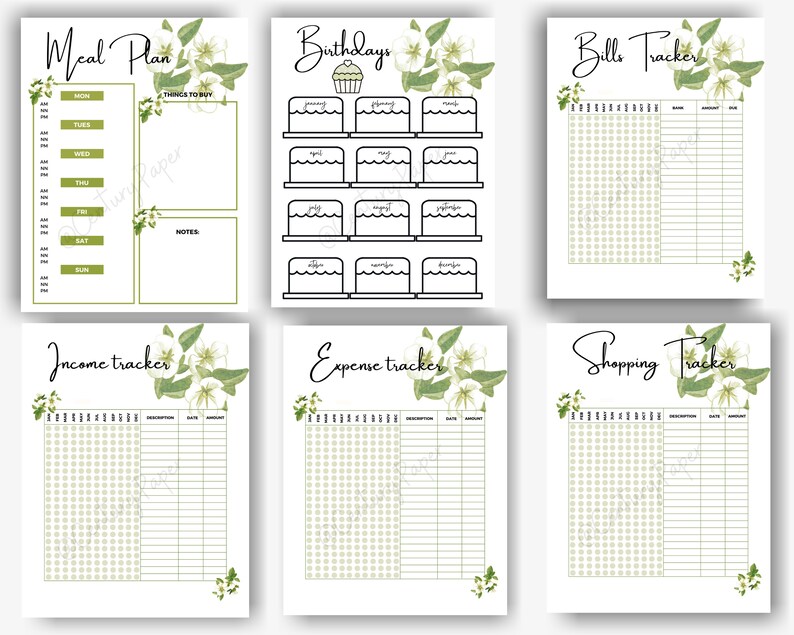 Bullet Journal Printable - 2021 Printable Planner - Complete Journal ...