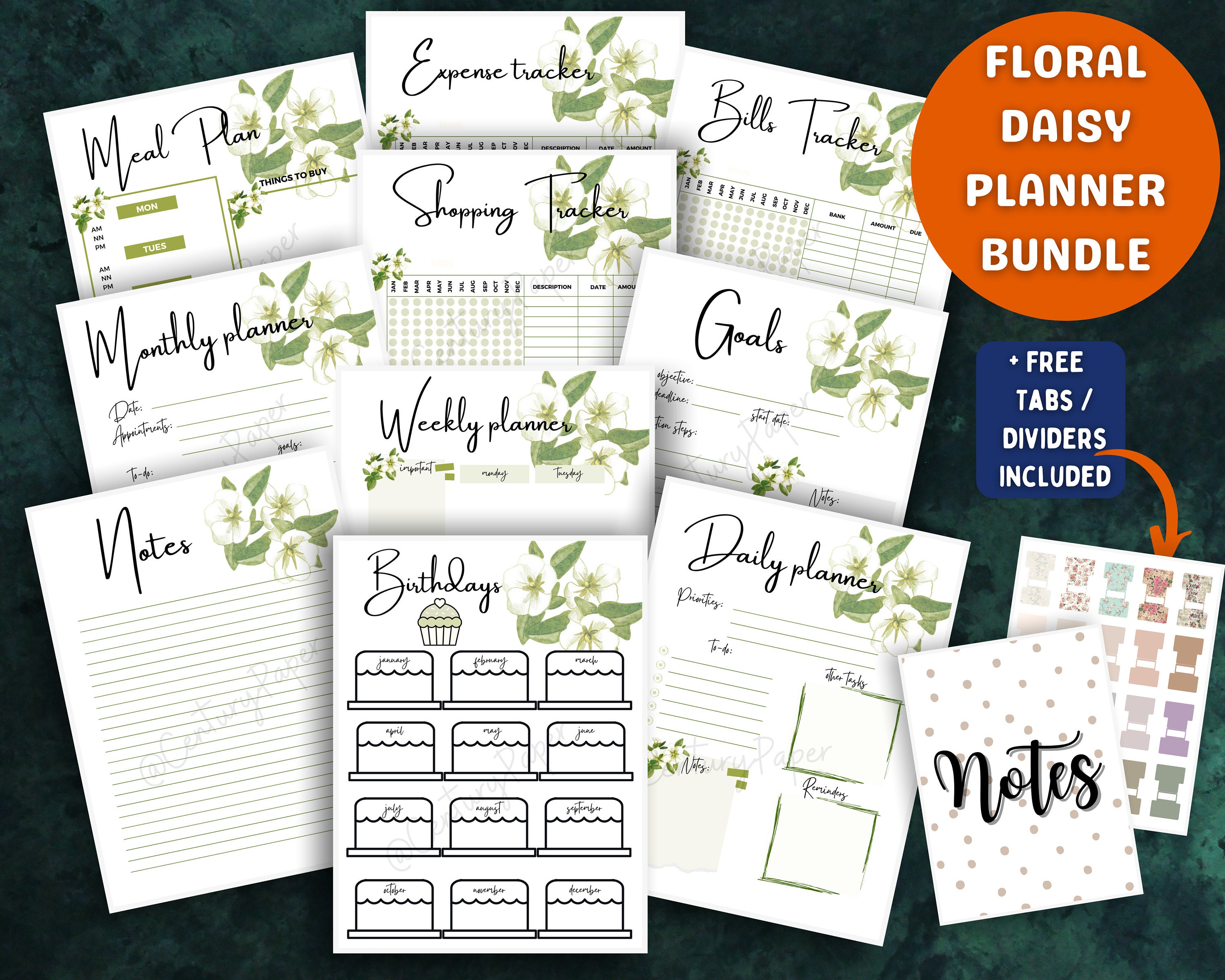 Bullet Journal Printable - 2021 Printable Planner - Complete Journal ...