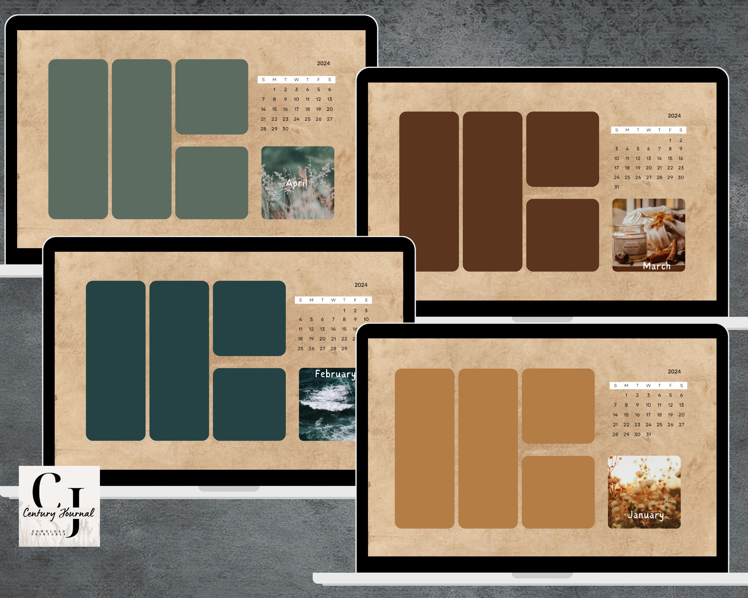 Unlabeled January 2021 - December 2021 Desktop Organizer Wallpaper ...