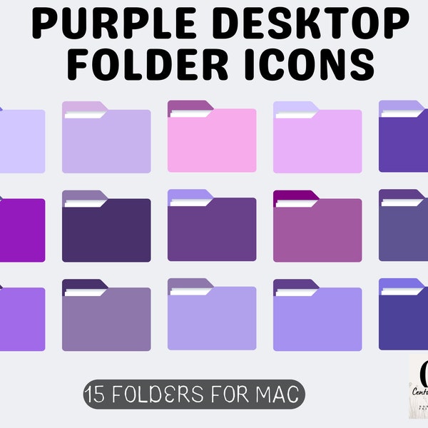 Purple Folder Icons - Etsy