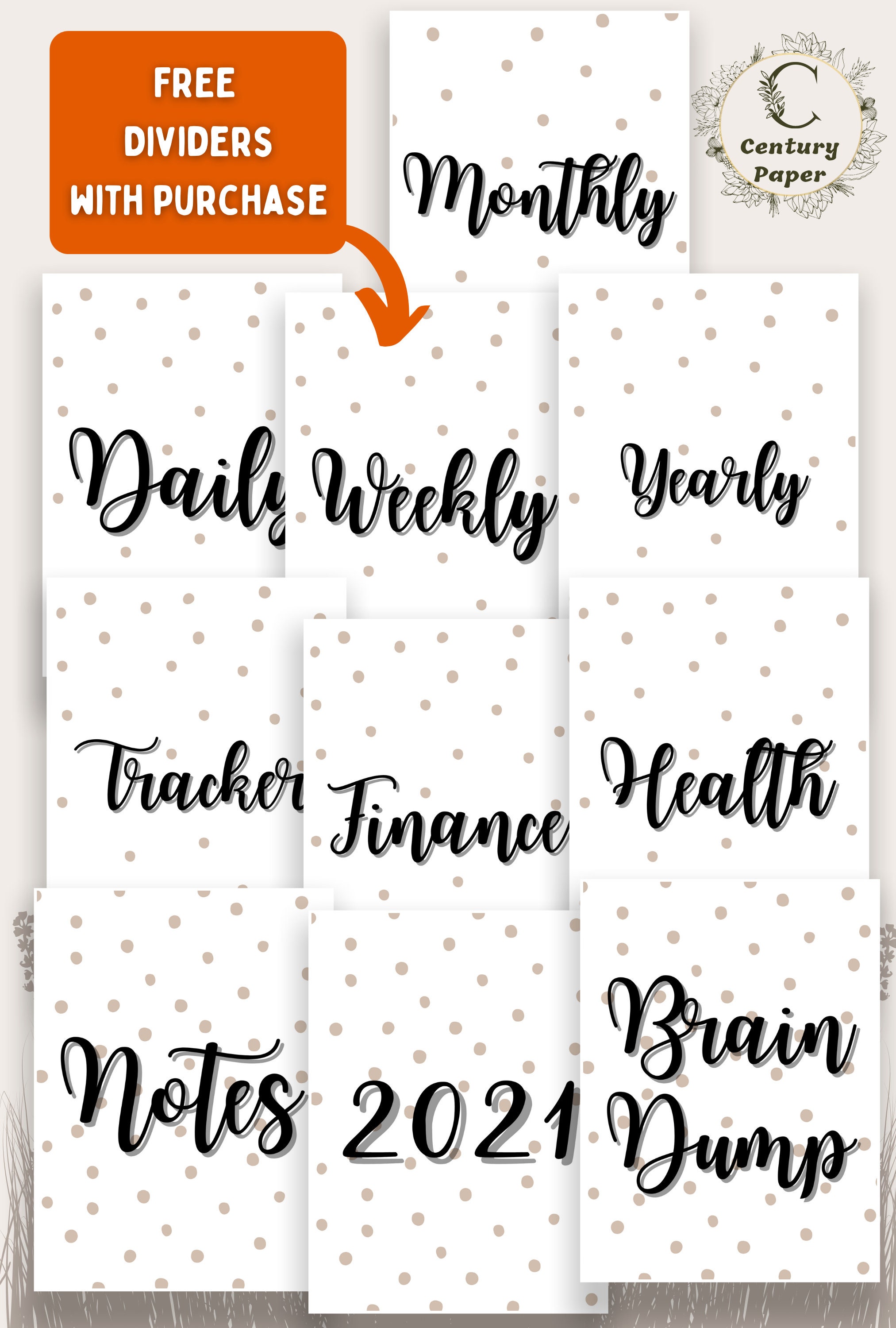 Bullet Journal Printable - 2021 Printable Planner - Complete Journal ...