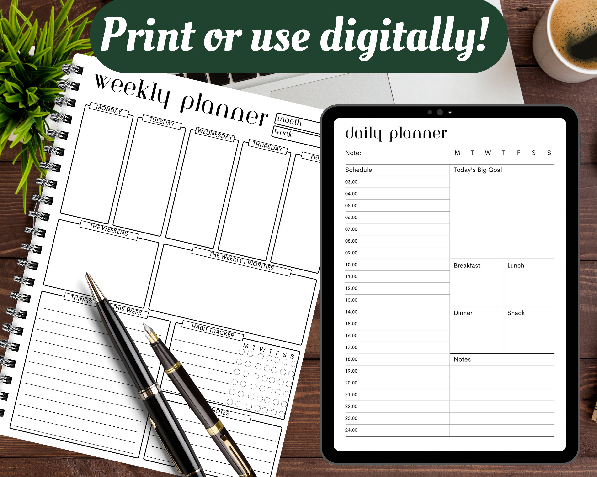 Bullet Planner Starter Pack Printable Journal Pages - Etsy