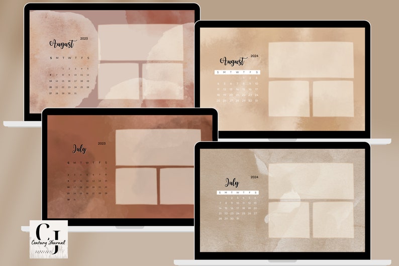 Unlabeled 2023-2024 Desktop Wallpaper Cal, 2023-2024 Desktop Organizer ...