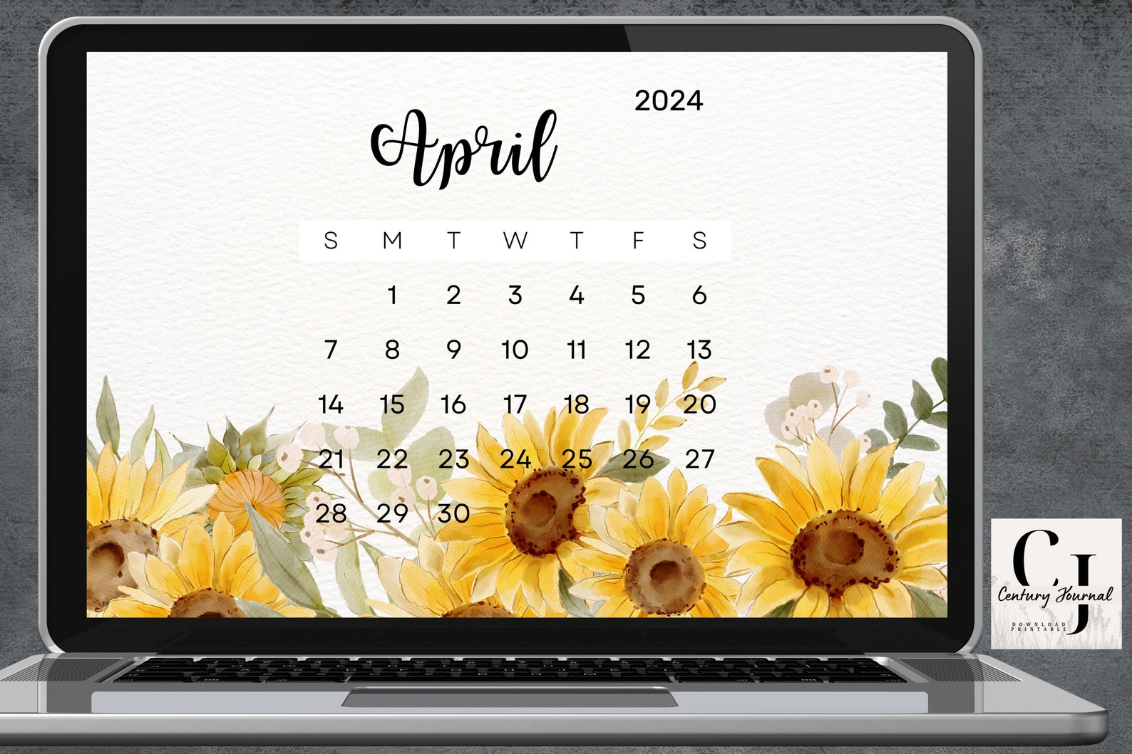 Unlabeled 2023-2024 Desktop Wallpaper Cal, Botanicals Calendar ...