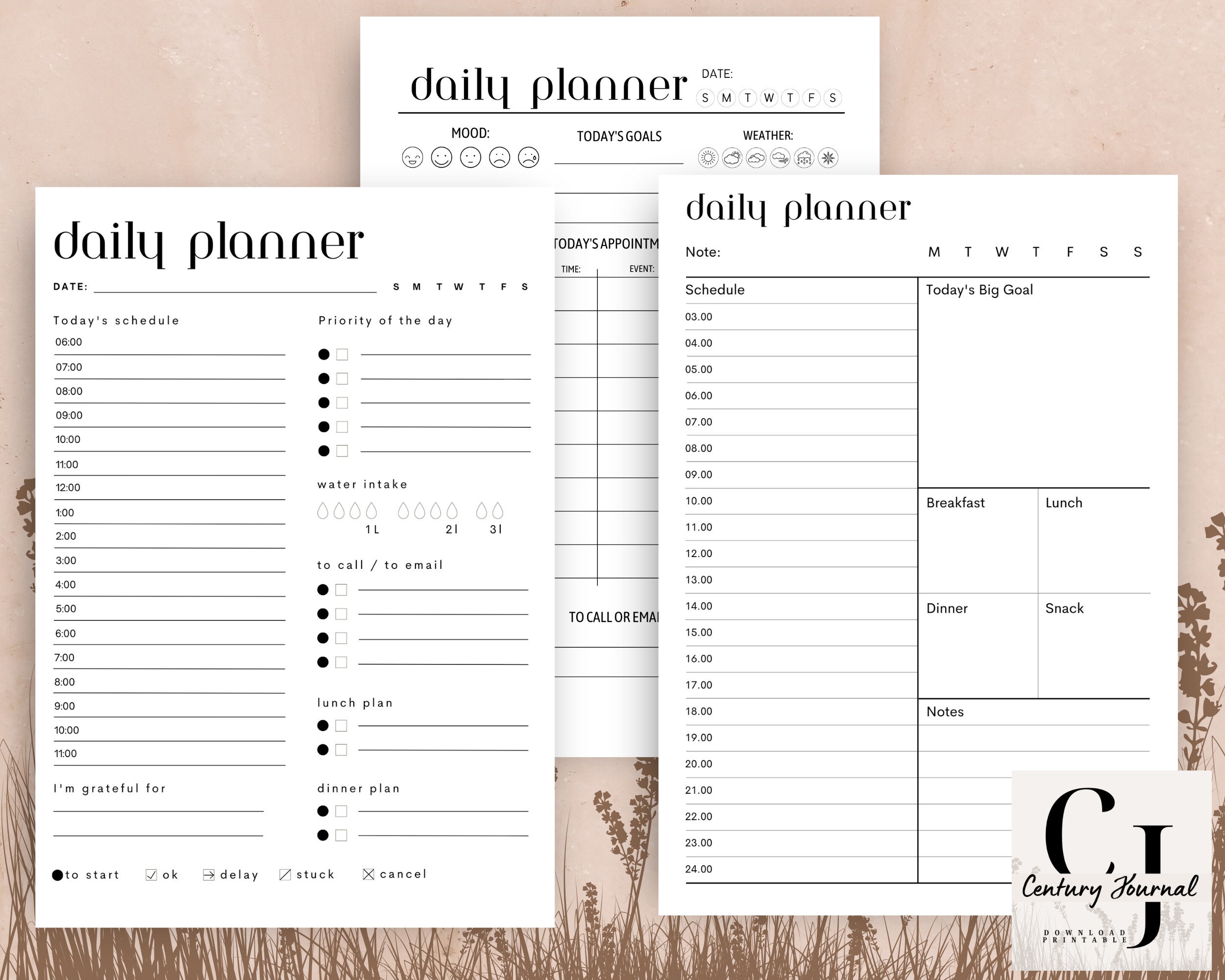 Bullet Planner Starter Pack Printable Journal Pages - Etsy