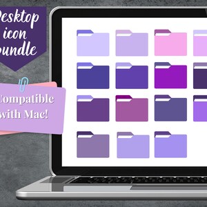Desktop Icons for Mac Desktop and Laptop Wallpaper, Computer Folder ...