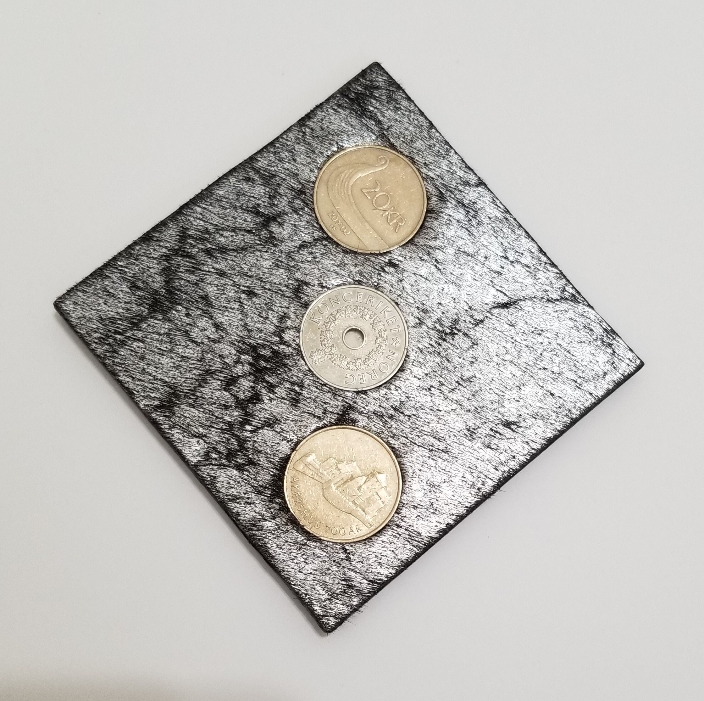 Genuine Square Leather Coasters With Foreign Coins Set 4 - Etsy UK