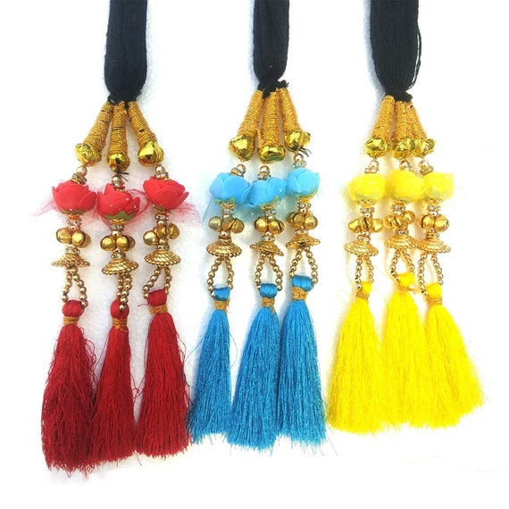 Pack Of 3 Punjabi Paranda Parandi Braid Tassles Hair Prandi | Etsy