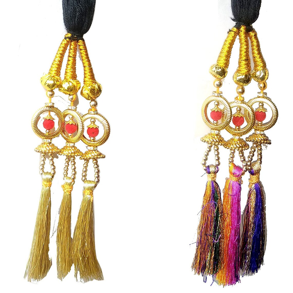 Pack Of 2 Punjabi Paranda Parandi Braid Tassles Hair Prandi | Etsy