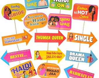 Haldi Ceremony Props - Etsy