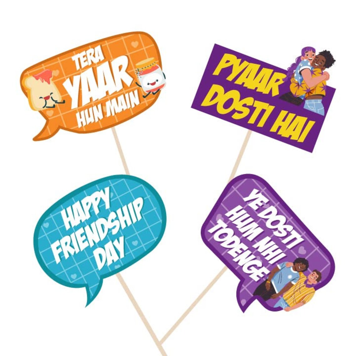 Happy Friendship Day Photo Booth Props Decoration Supplies - Etsy